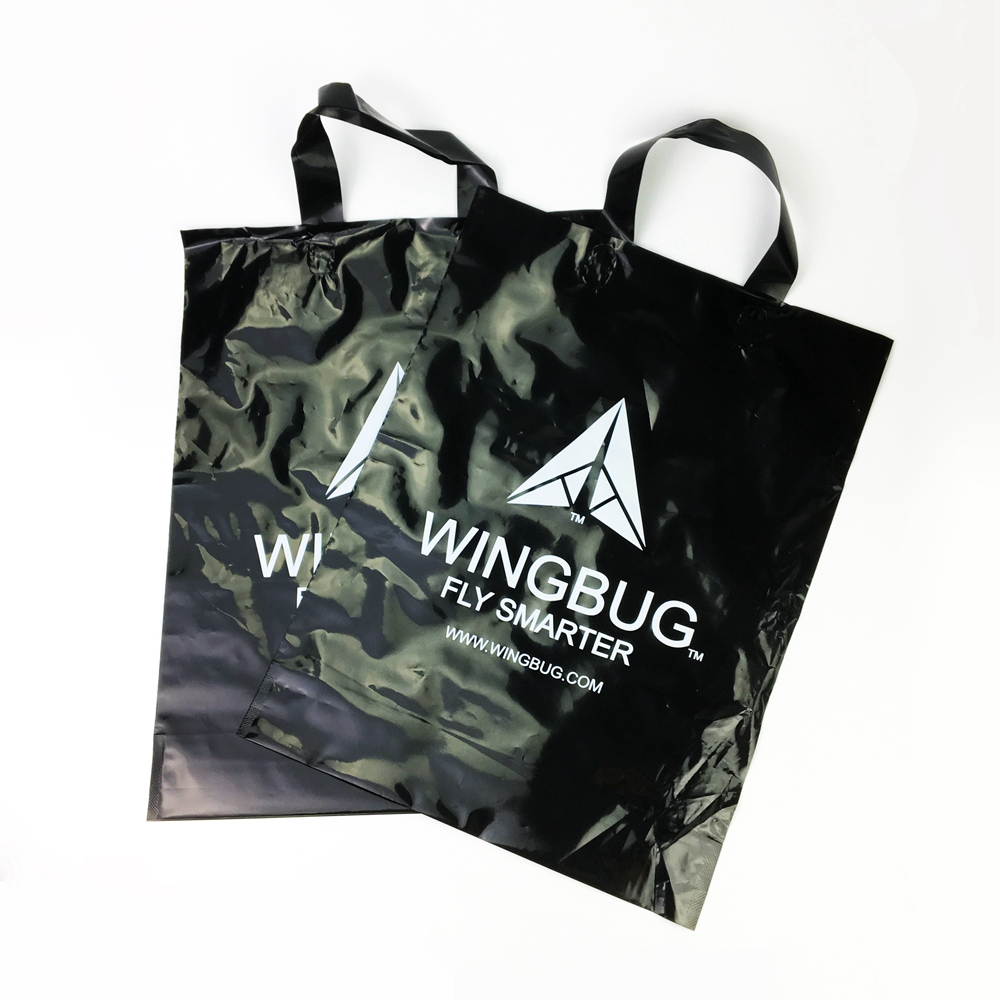 soft loop plastic bags for clothes shopping -A Packaging Materials ...